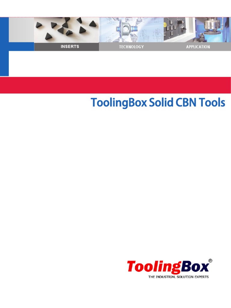 ToolingBox Solid CBN Cutting Tools | PDF | Machining | Diamond