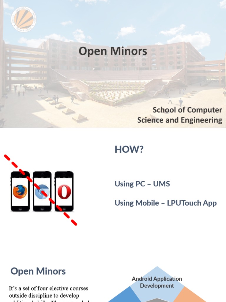 Open Minors: School of Computer Science and Engineering | PDF ...