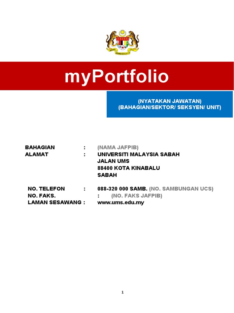 Template My Portfolio | PDF