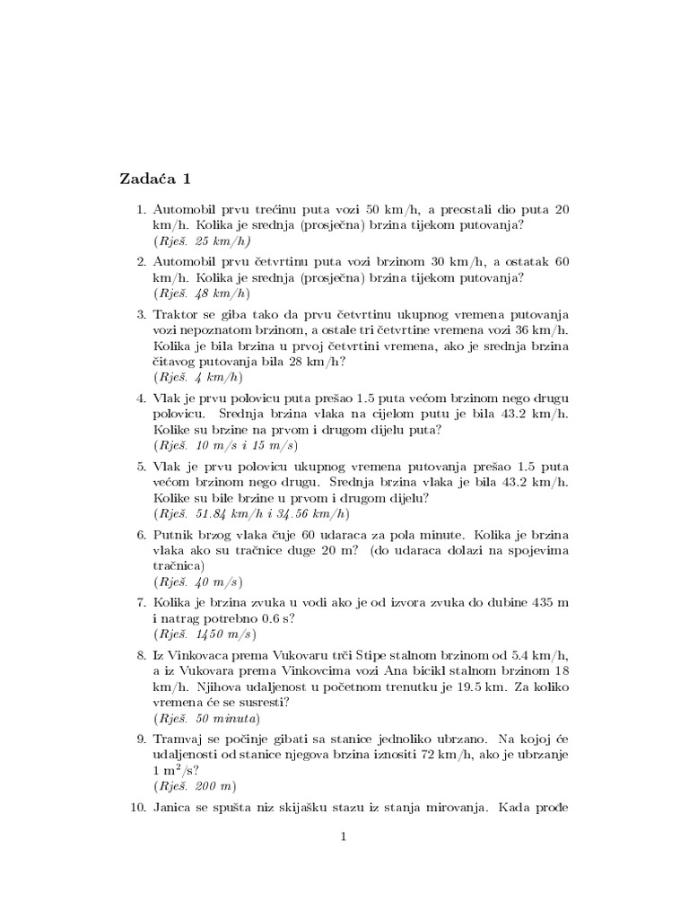 Zadaca 1 | PDF