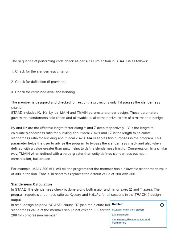Aisc Asd Parameters | Download Free PDF | Buckling | Mechanical Engineering