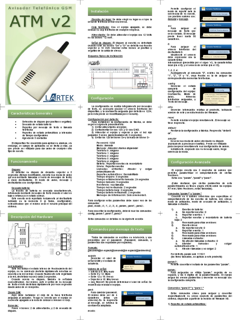 Manual ATM v2 (2G) | PDF | Contraseña | Informática