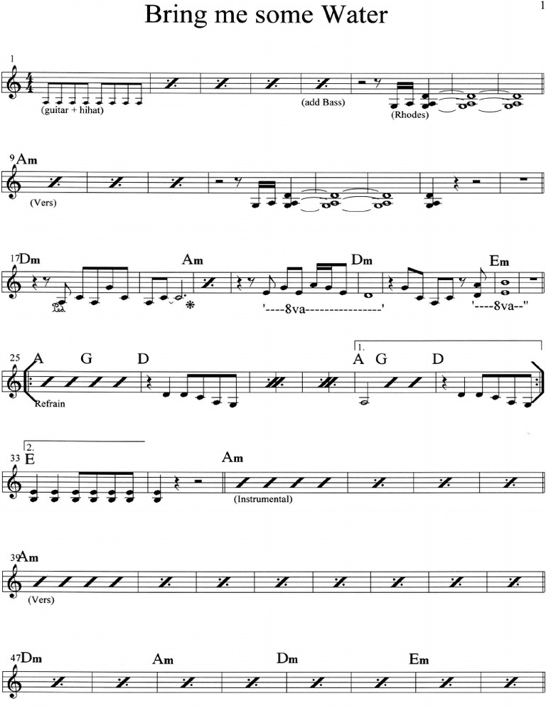 Bring Me Some Water | PDF