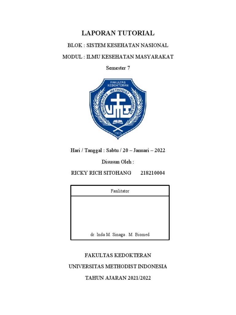 Laporan Tutorial 2 Blok SKN Ricky Rich Sitohang | PDF
