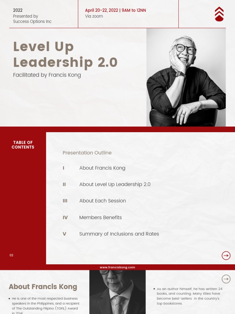 Level Up Leadership Course Outline (2022) | PDF | Leadership | Cognition