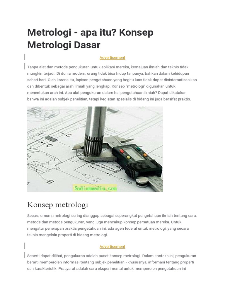 Metrologi | PDF