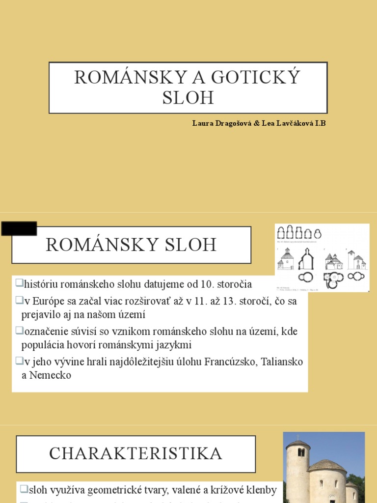 Románsky a Gotický Sloh | PDF