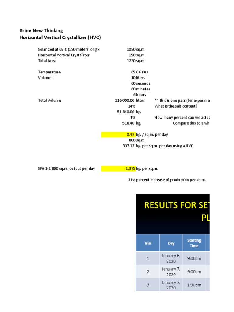 Horizontal Vertical Crystallizer Calculation | PDF | Physical ...
