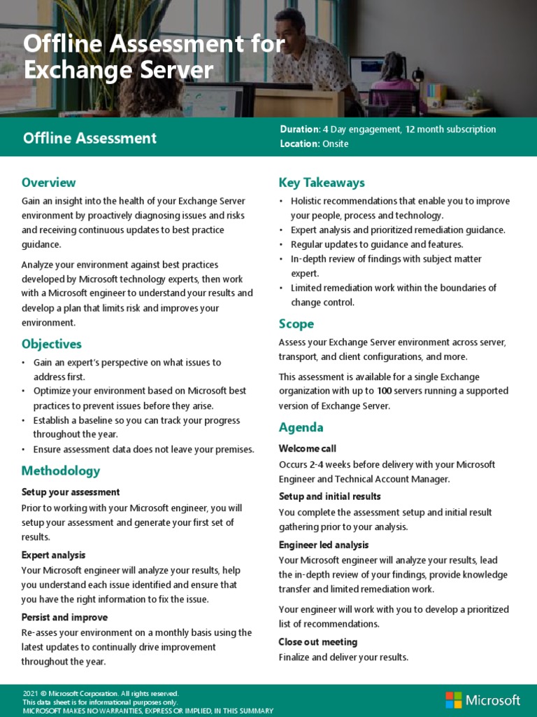 Offline Assessment For Exchange Server | PDF | Microsoft Exchange ...