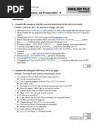 English File Intermediate Test 5 | PDF