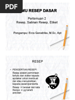 Resep, Copy Resep, Etiket Dan Kelengkapannya | PDF