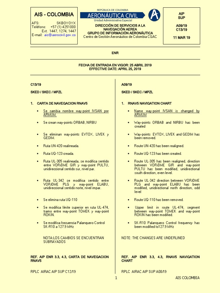 Aip - Sup - C13 - A09 - SKXX - Rnav 5 | PDF | Teoría de sistemas | Equipo