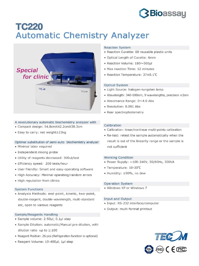 TECOM TC-220 Brochure | PDF