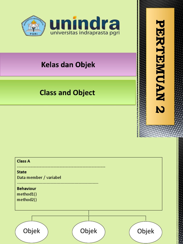 PERTEMUAN 2 Class Dan Objek | PDF