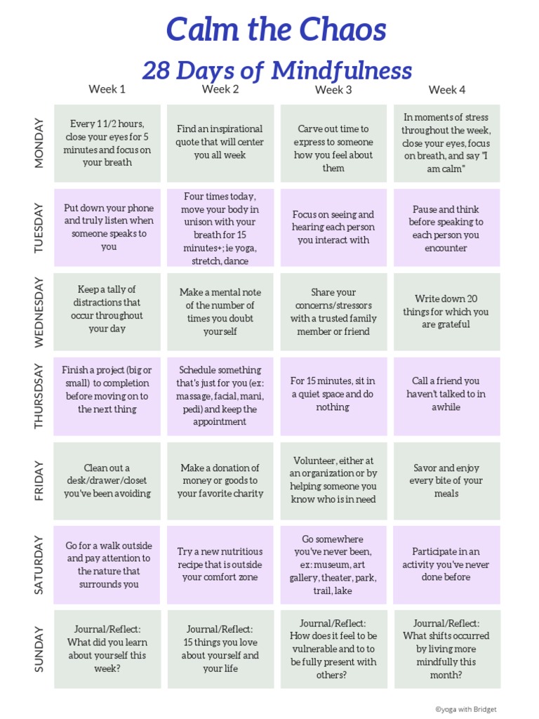Calm The Chaos-Newest Version | PDF