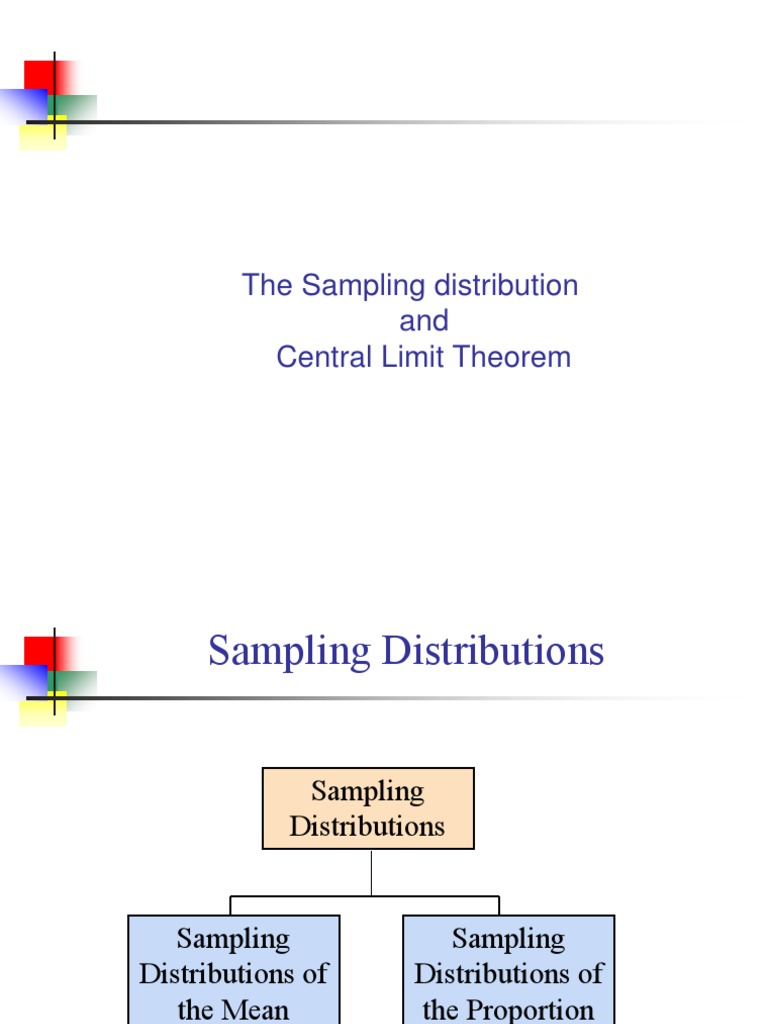 K1.3 CLT Sampling | PDF | Normal Distribution | Standard Error