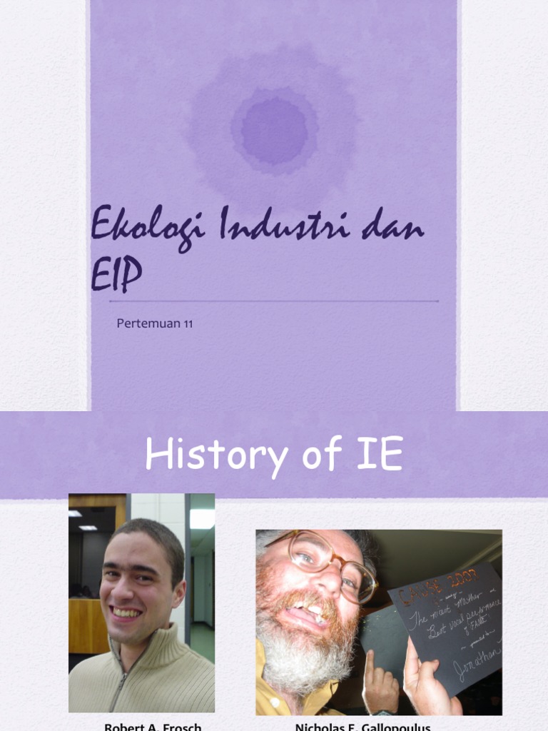 PT 11 Ekologi Industri Dan EIP | PDF | Life Cycle Assessment | Nature
