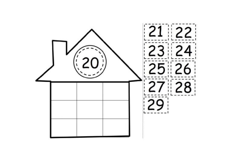 Casita Números 20 | PDF