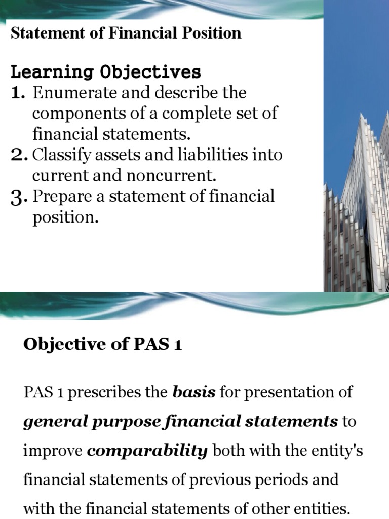 Statement of Financial Position | PDF | Financial Statement | Balance Sheet