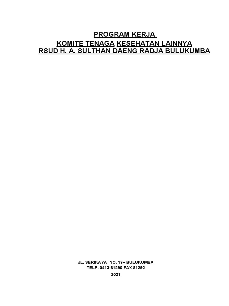 Proker Komite Nakes Lain 2020 | PDF