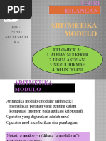 Aritmatika Modulo: Pengertian dan Contoh | PDF