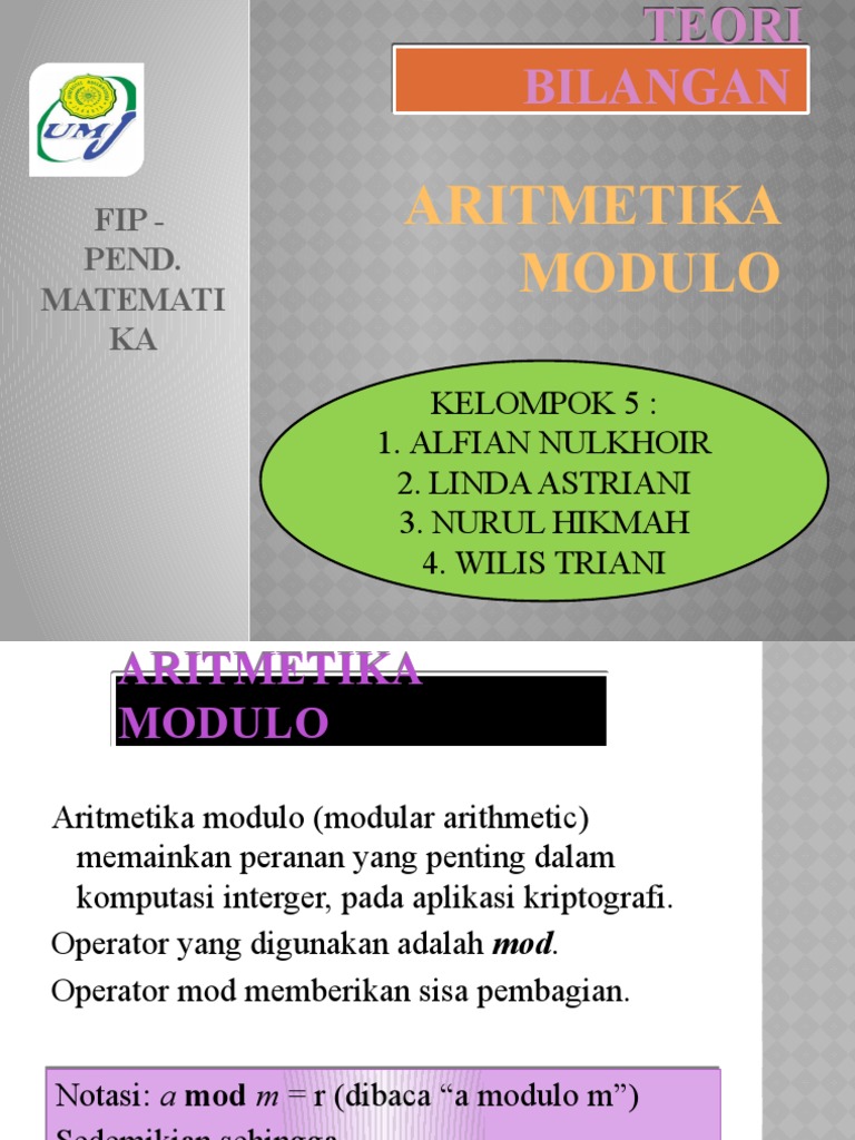 Aritmetika Modulo | PDF