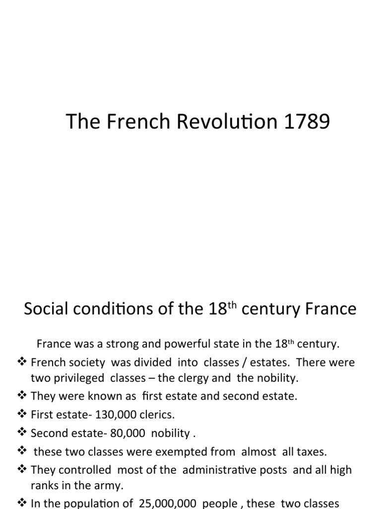 The French Revolution 1789 | PDF