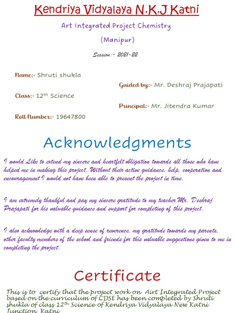 Chemistry Art Integrated Project | PDF | Limestone | Rock (Geology)