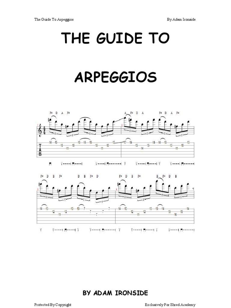 Guide To Arpeggios | PDF | Music Theory | Elements Of Music