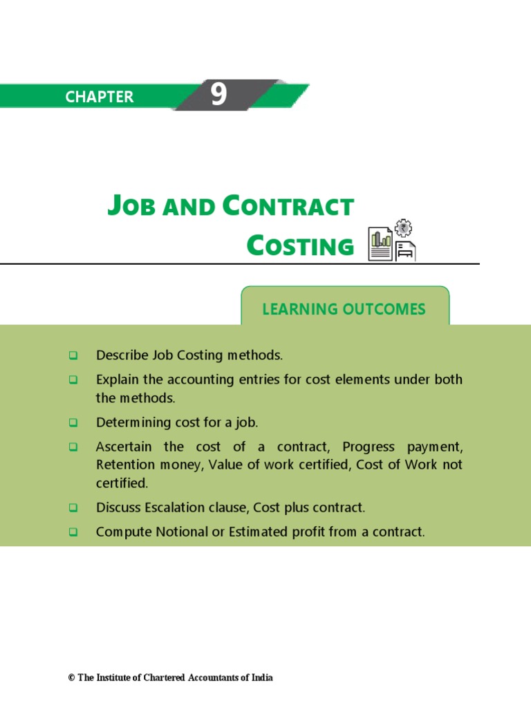Contract Costing | PDF | Cost | Employment