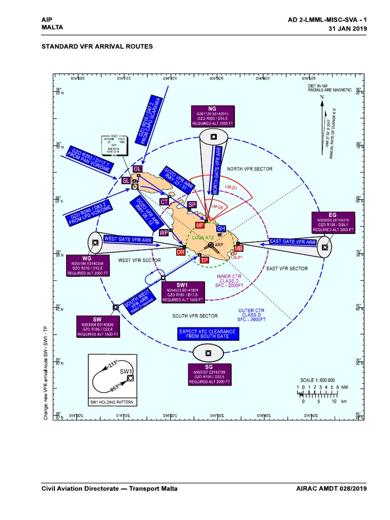 Standard VFR Arrival Routes 1 | PDF