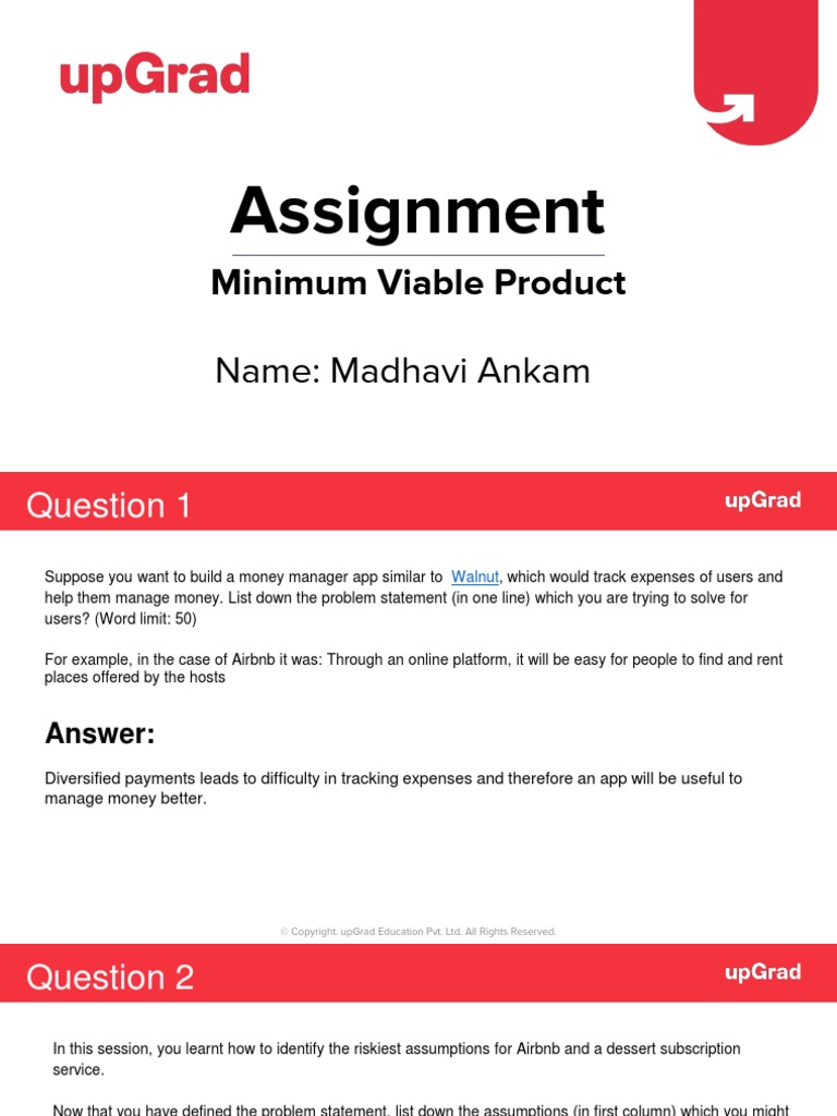 MVP Assignment | Download Free PDF | Mobile App | Copyright
