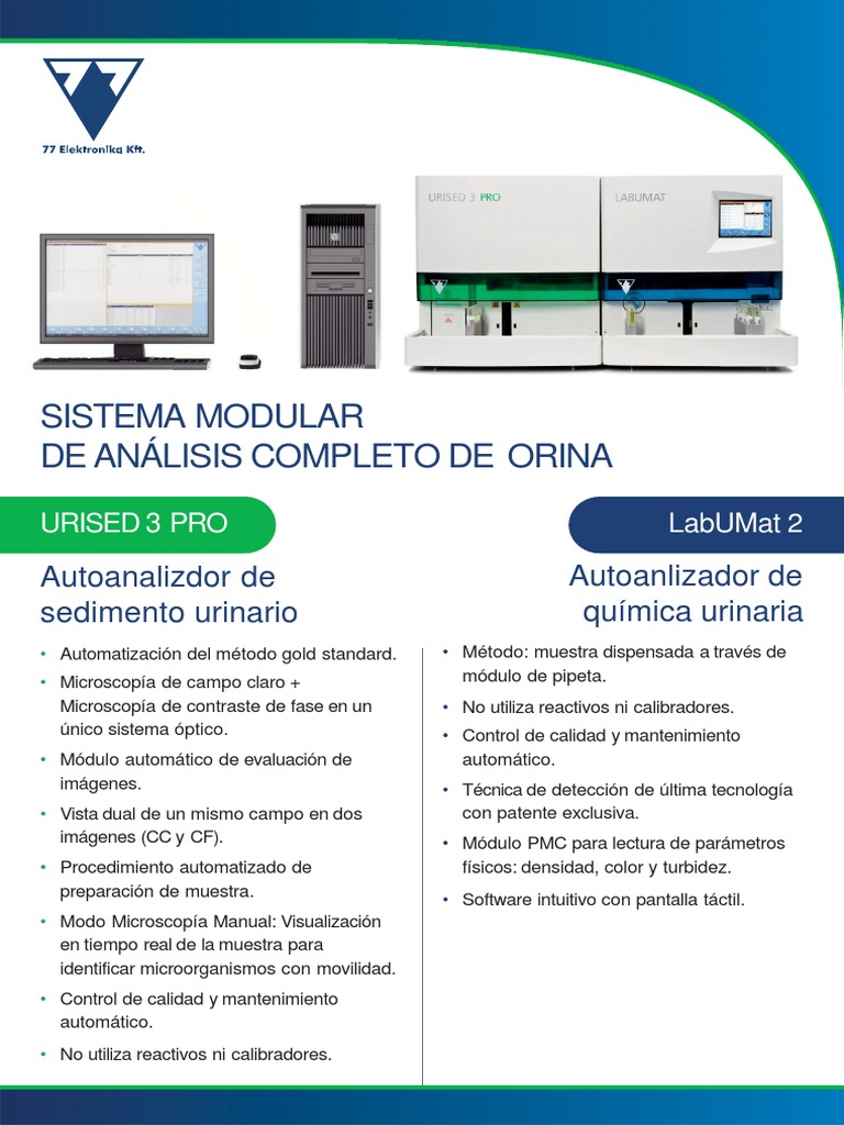 Sistema URISED 3 PRO de Análisis Urinario | PDF