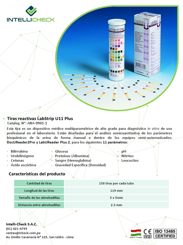 Tiras Reactivas LabStrip U11 Plus | PDF | Salud y bienestar | Ciencia y ...