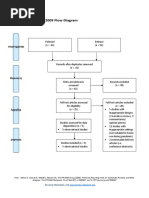 Prisma Flow Diagram Template | PDF | Systematic Review | Evaluation Methods