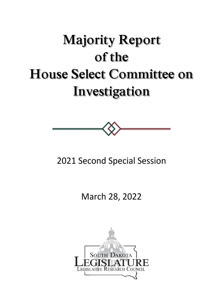 Majority Report Select Committee | PDF | Impeachment | Burden Of Proof ...