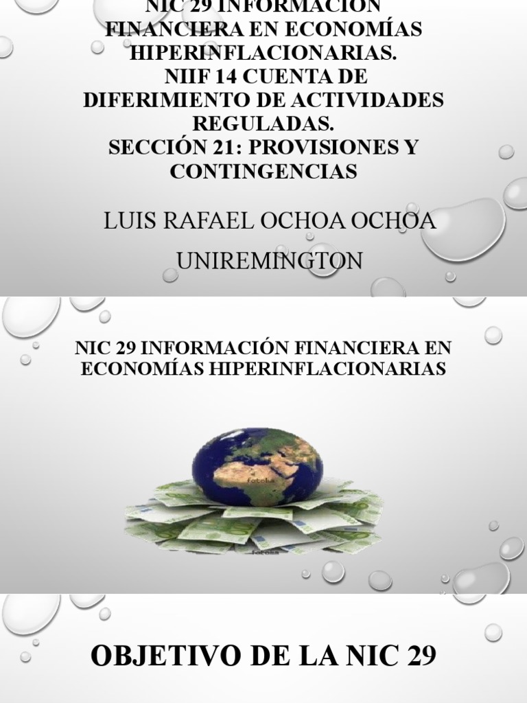 Nic 29, Niif 14, Seccion 21 | PDF | normas internacionales de ...