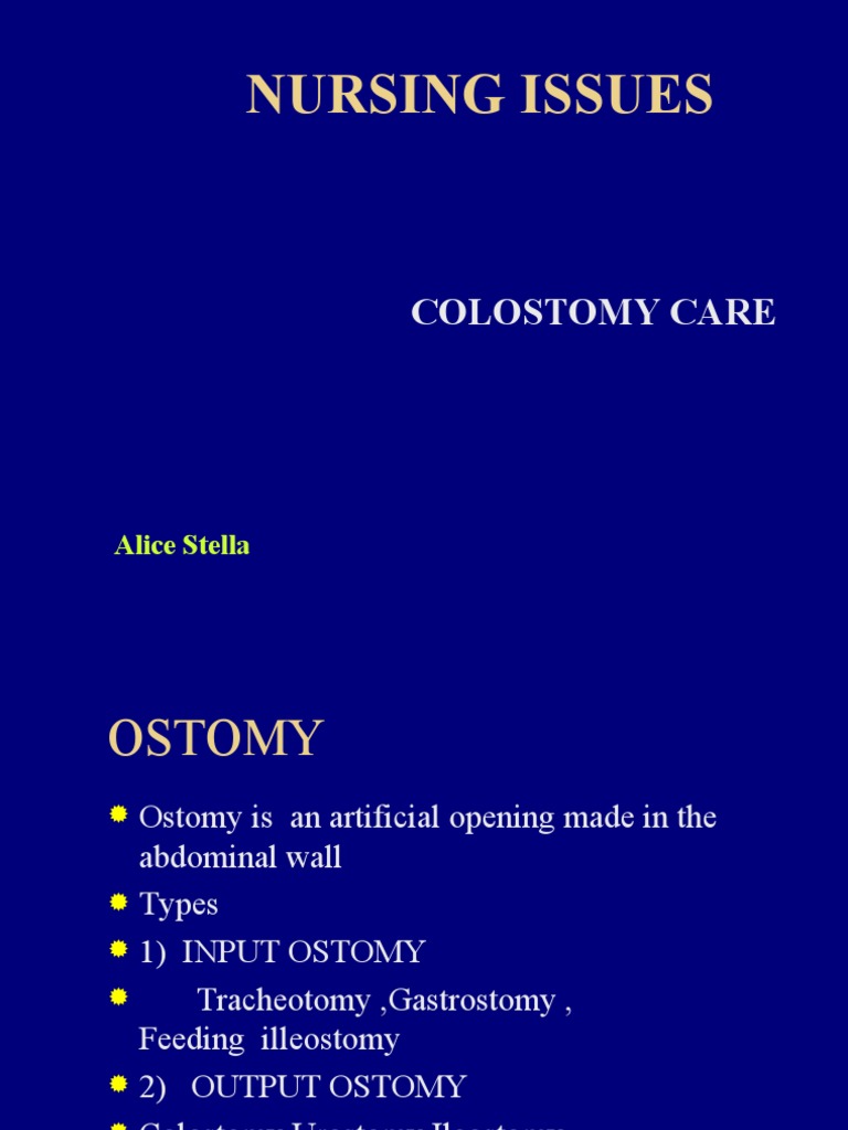 Colostomy Care