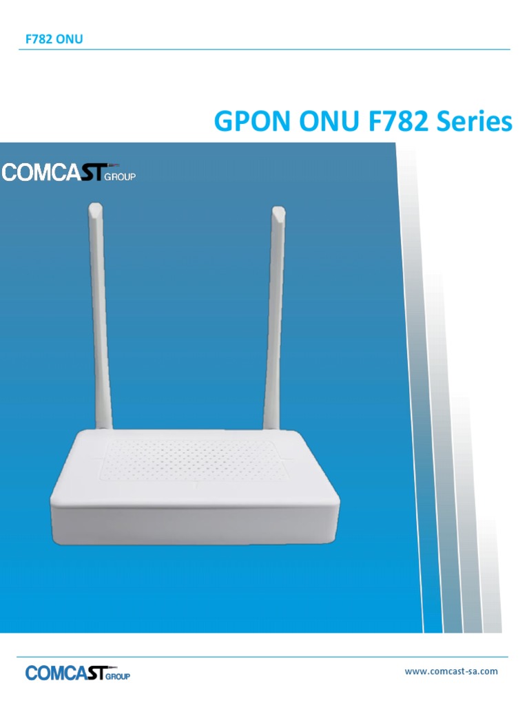 Gpon Ont 782 Series | Download Free PDF | Physical Layer Protocols ...