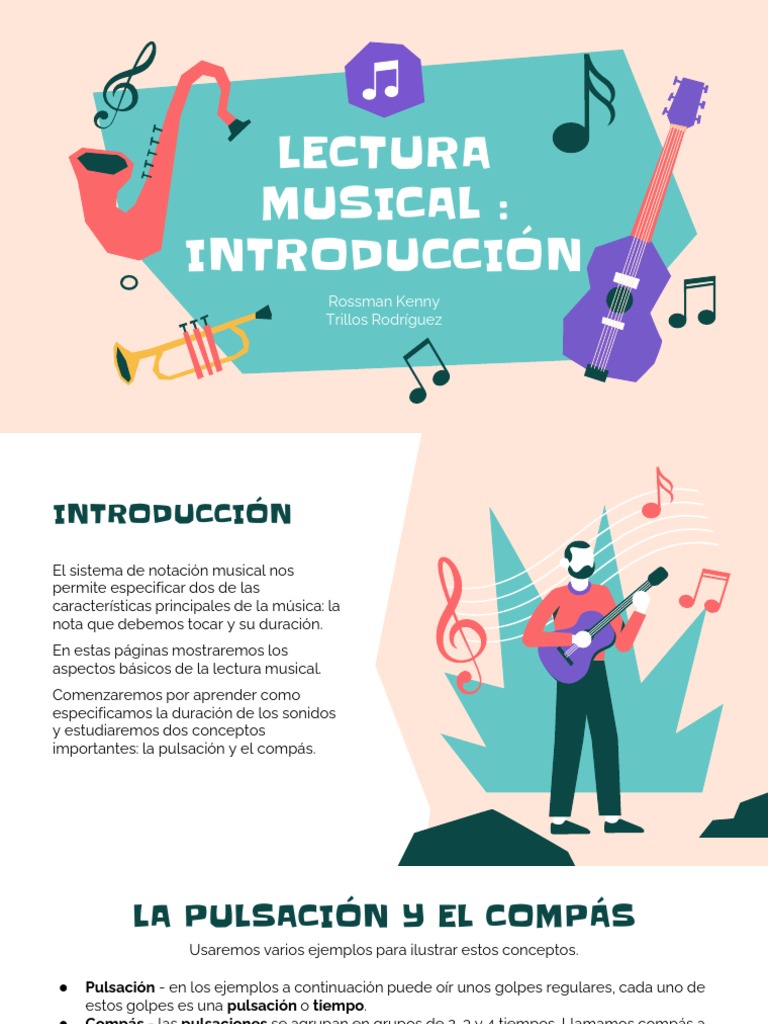 Fundamentos de Lectura Musical | PDF | Comunicación escrita | Ritmo y ...
