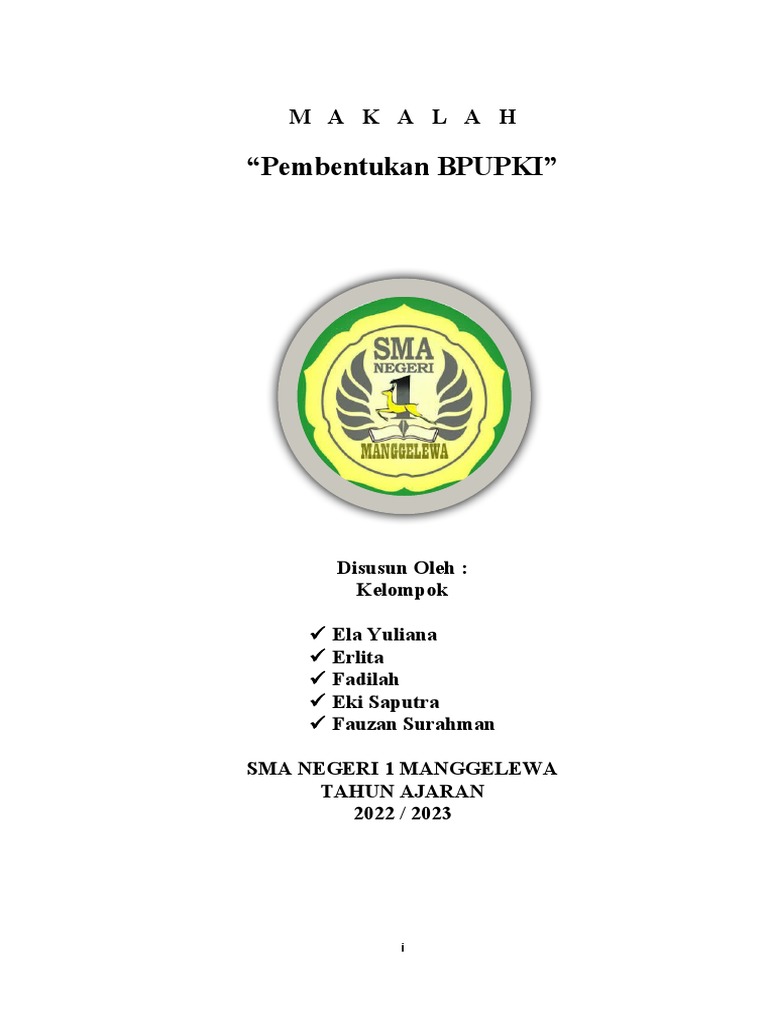 Makalah Bpupki | PDF