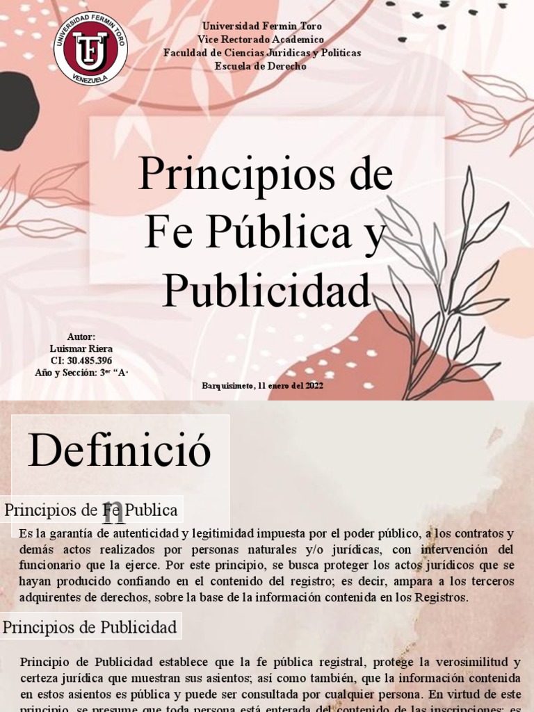 Fe Publica | Descargar gratis PDF | Derechos | Ciencias Políticas