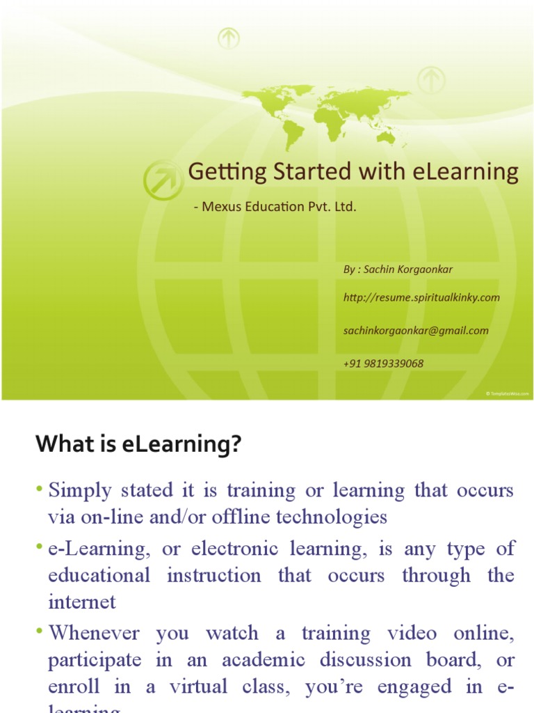 Getting Started With Elearning | PDF | Educational Technology | Computing