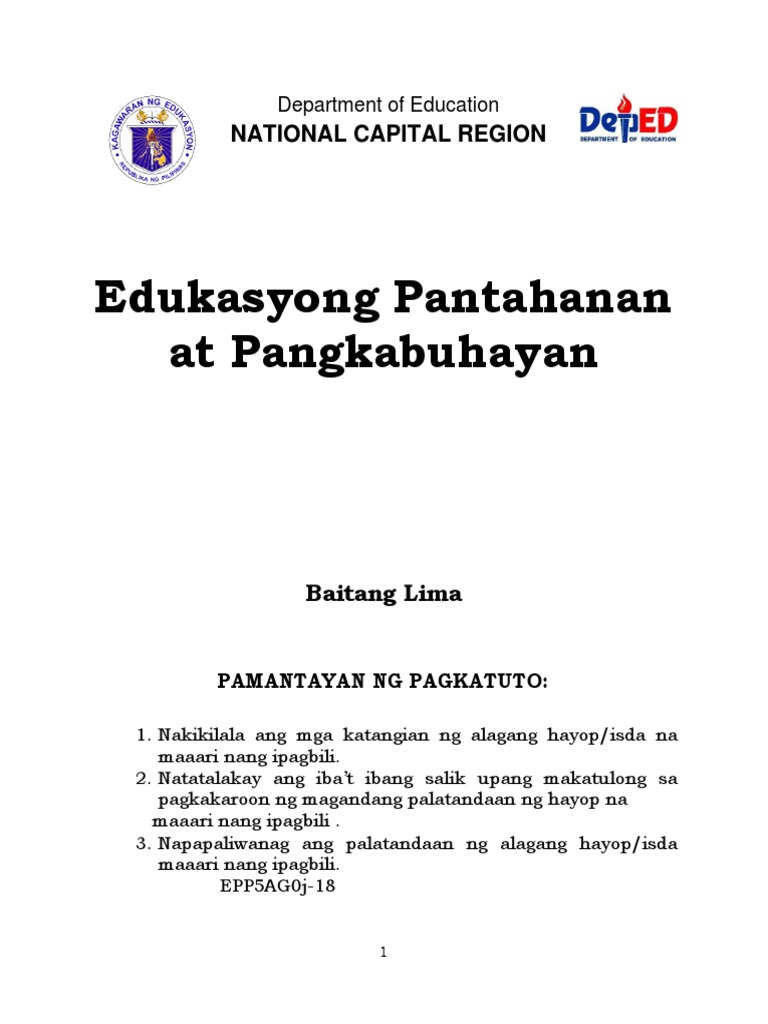 Epp5 Agri Slem Q1-Week6 Validated | PDF