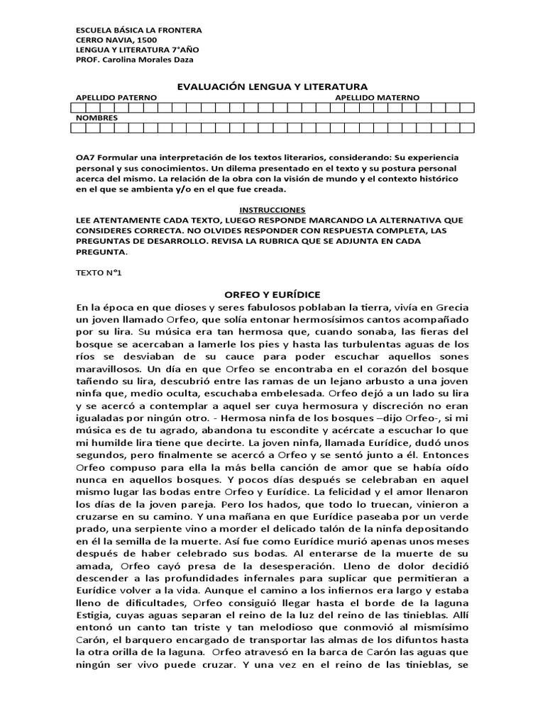 Mito 7°AÑO 1 | PDF | Orfeo | Minotauro