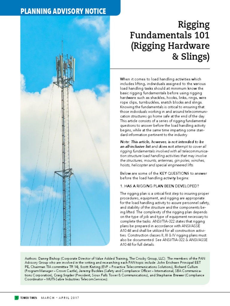 Rigging Fundamentals 101 (Rigging Hardware & Slings) : An All-Inclusive ...