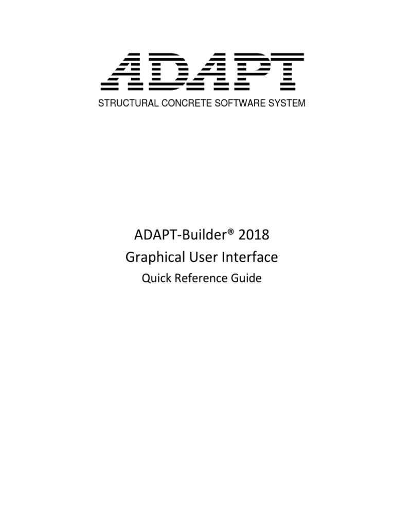 ADAPT-Builder 2018 GUI Quick Reference Guide | PDF | Circle ...