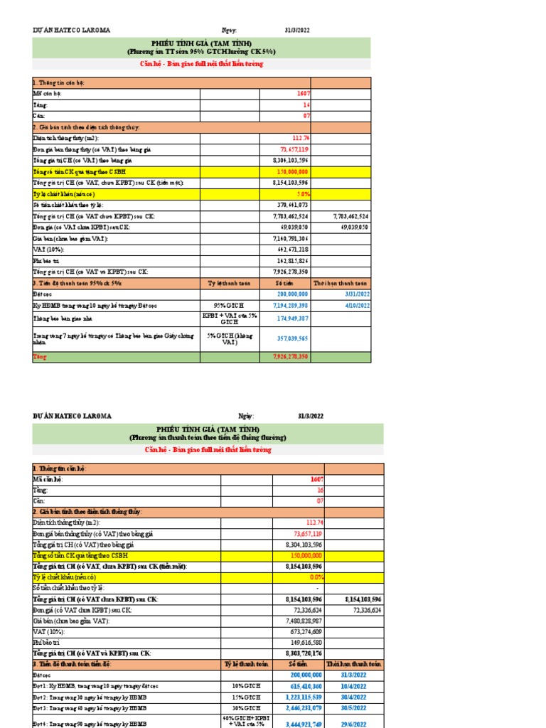 PTG T M Tính Hateco Laroma | PDF