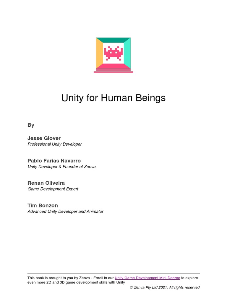 Unity For Human Beings | PDF | Unity (Game Engine) | 3 D Computer Graphics Unity For Human Beings | PDF | Unity (Game Engine) | 3 D Computer Graphics
