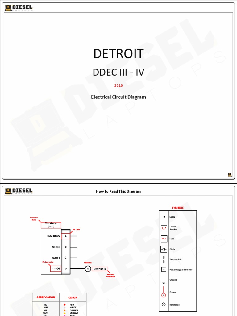 Detroit - DDEC III & IV | PDF | Electrical Connector | Ignition System
